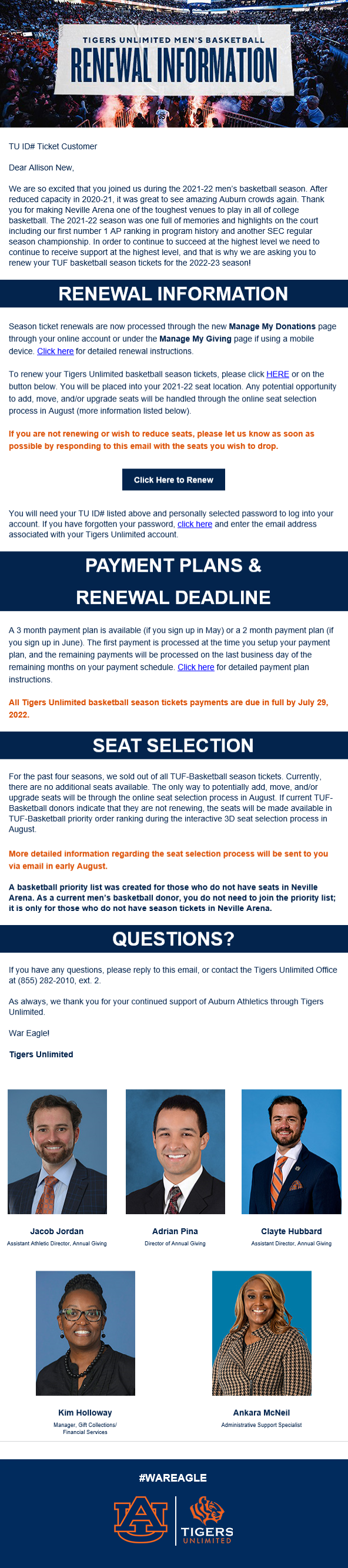 Renewal Email Examples